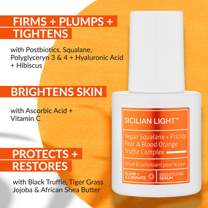 Sicilian Light Brightening Serum | Plumping + Illuminating Serum I SKIN&CO
